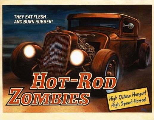 Hot Rod Zombies « Car Noir : James Owens Studio : Original Art